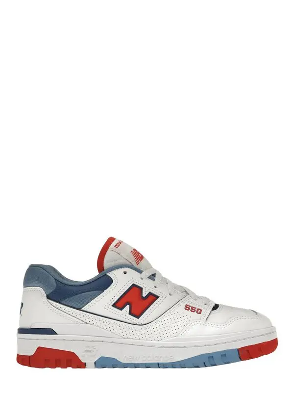 NEW BALANCE 550 Athletic Sneakers - White/true Red/atlantic Blue