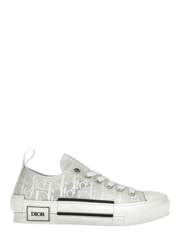 Dior B23 Low Top Oblique Sneakers - White