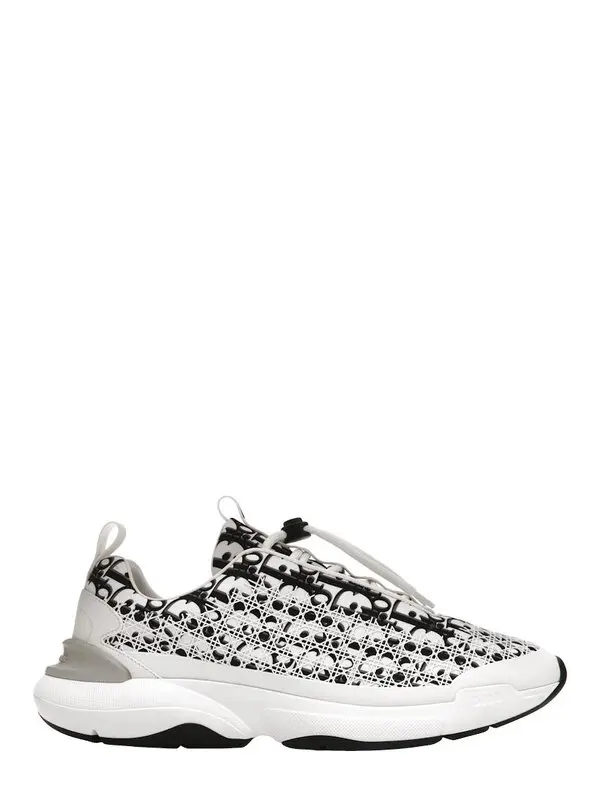 Dior B24 Oblique Cannage Sneakers - Black/white
