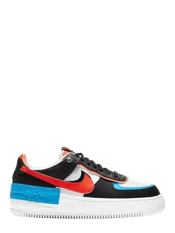 Nike Air Force 1 Low Shadow Stars Sneakers - Black/bright Crimson
