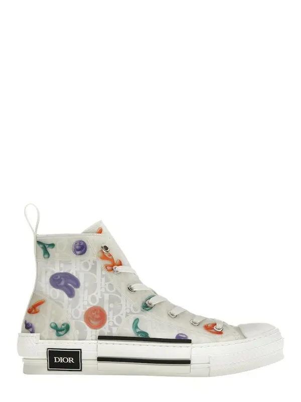 Dior B23 High Top Sneakers X Kenny Scharf - White