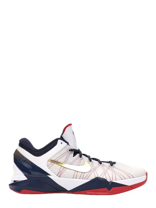 Nike Kobe 7 Gold Medal Sneakers - White/obsidian/university Red