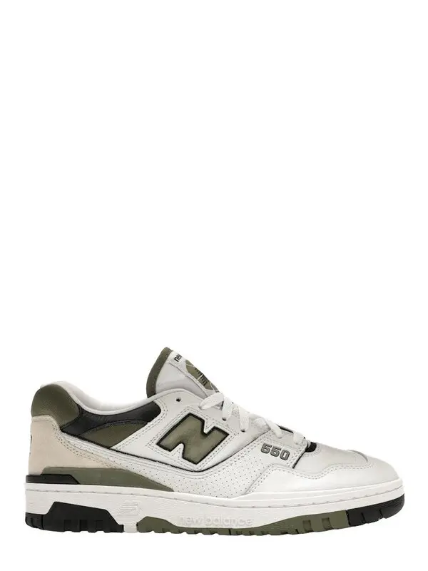 NEW BALANCE 550 Sneakers - White/dark Olivine/black