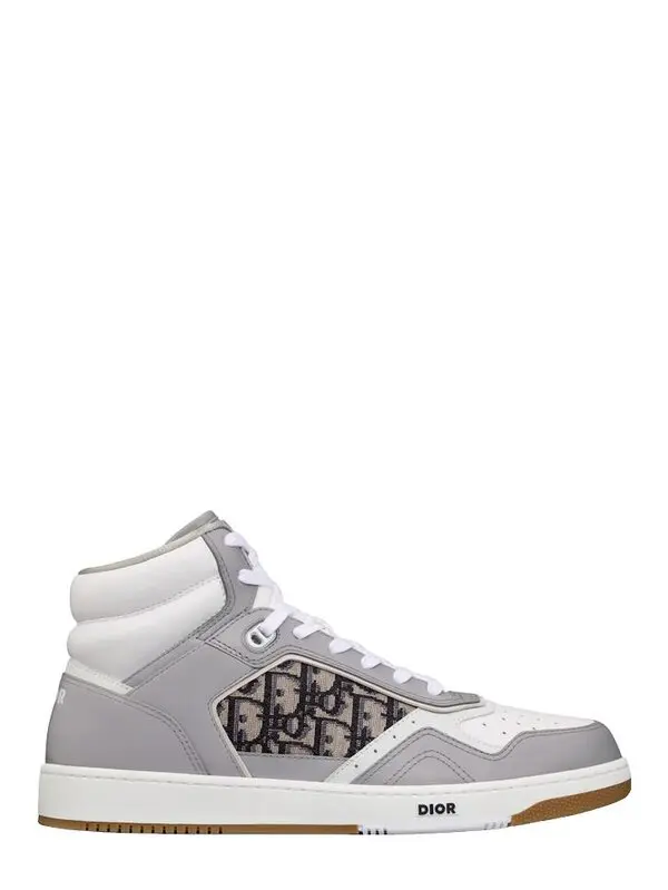 Dior B27 High Top Sneakers - Grey/white/beige