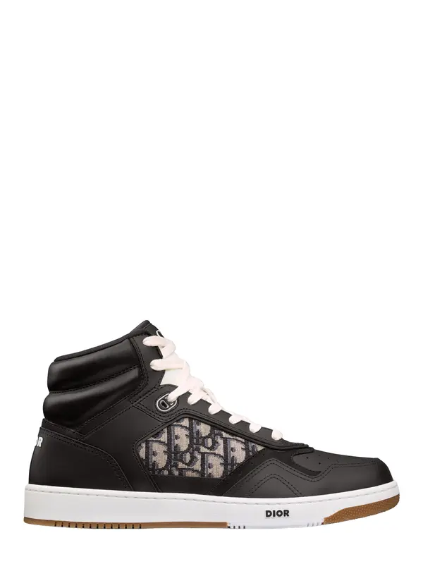Dior B27 High-top Sneakers - Black/beige/black Dior Oblique Jacquard