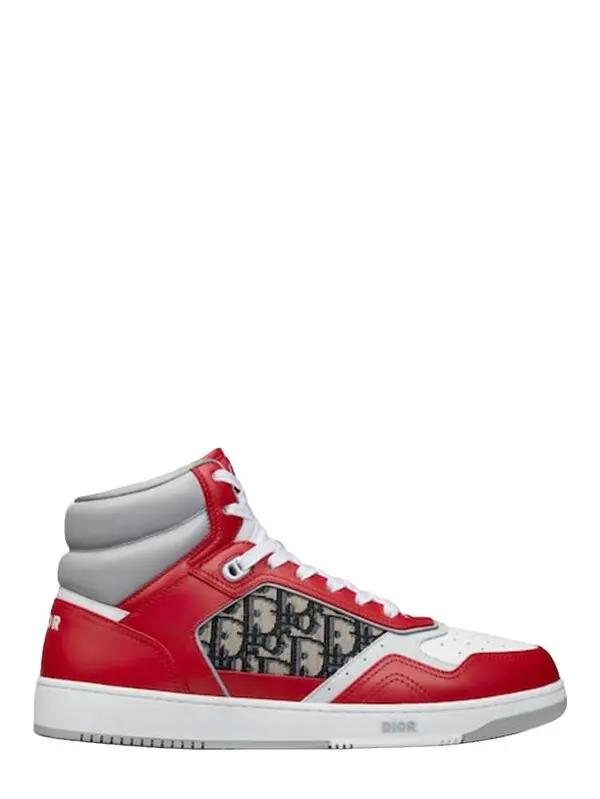 Dior B27 High-top Sneakers - Red/gray/white