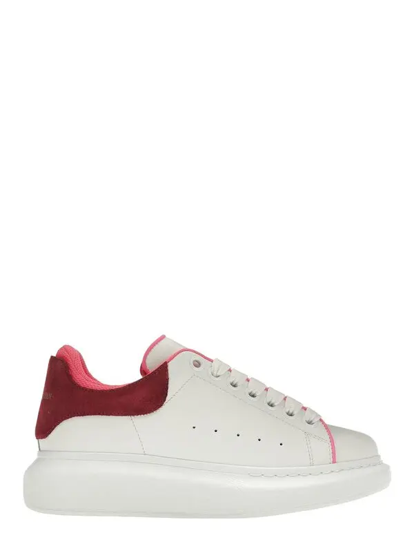 Alexander McQueen Oversized Sneakers - White/velvet Fuchia