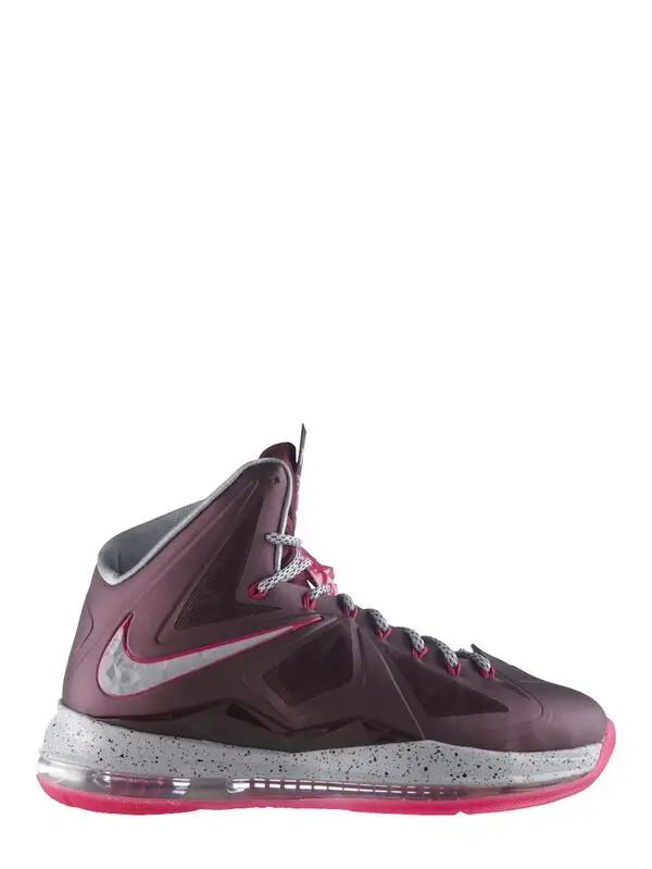 Nike Lebron X Sp Crown Jewel Sneakers - Bordeaux/wolf Grey/fireberry