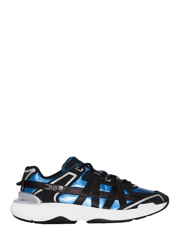 Dior X Sorayama B24 Runtek Sneakers - Blue/black/white