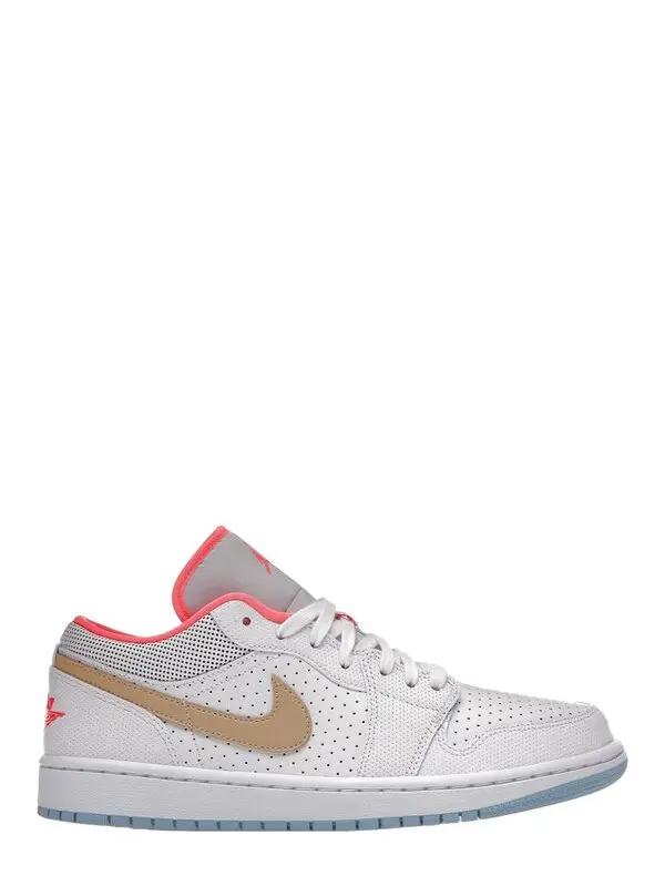 JORDAN 1 Low Se Sneakers - White/sesame/flash Crimson