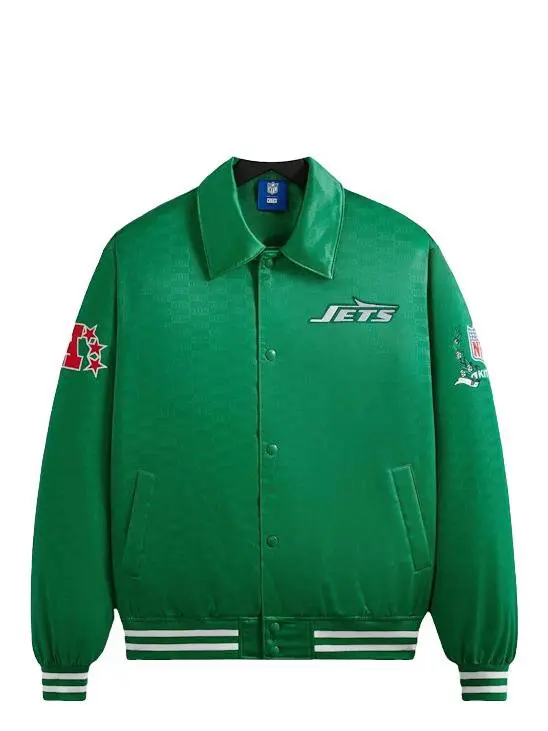 Kith X Nfl Jets Satin Bomber Jacket - Luna
