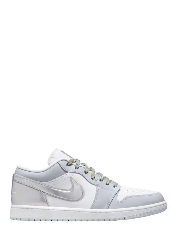 JORDAN 1 Low Se Tear Away Sneakers - White/metallic Silver