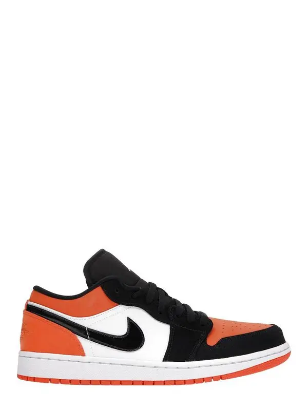 JORDAN 1 Low Shattered Backboard Sneakers - Orange/white/black