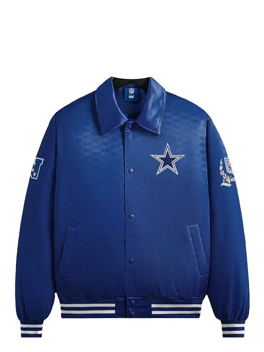 Kith X Nfl Cowboys Satin Bomber Jacket - Action