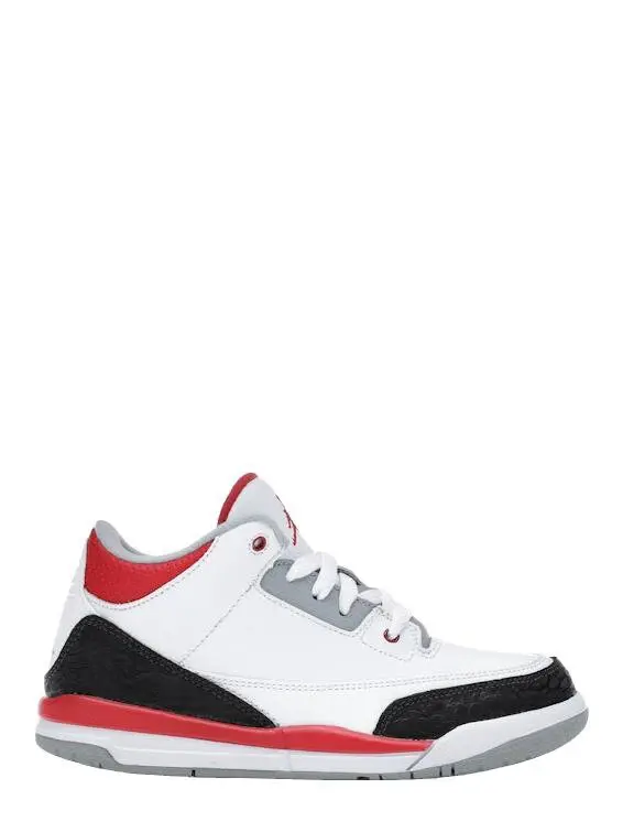 JORDAN Retro Sneakers - White/fire Red/silver