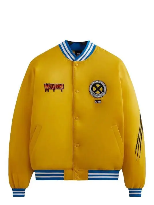 Kith X Marvel X-men Wolverine Satin Bomber Jacket - Power Ph