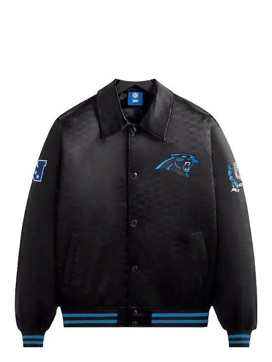 Kith X Nfl Panthers Satin Bomber Jacket - Black