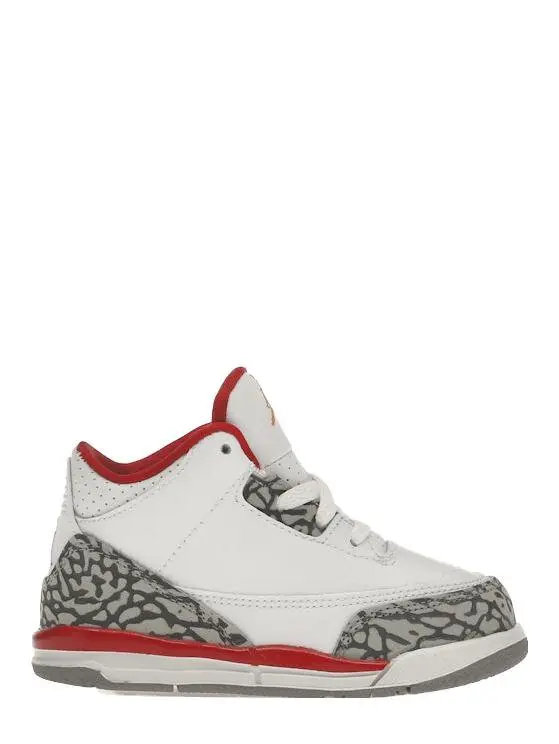 JORDAN 3 Retro Cardinal Sneakers - White/light Curry/cardinal Red