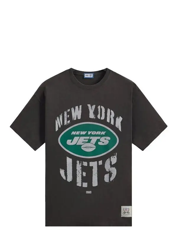 Kith X Nfl Jets Vintage Tee Shirt - Black