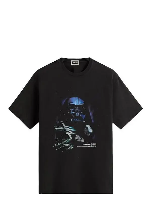 Kith X Star Wars Darth Vader Space Poster Vintage Tee Shirt - Black Ph