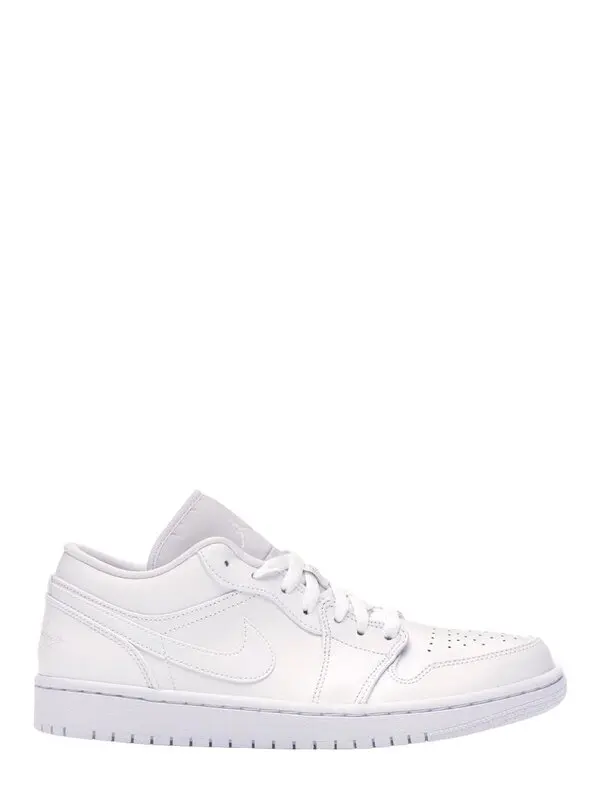 JORDAN 1 Low Triple Sneakers - White/grey Fog