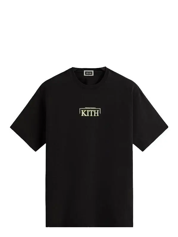 Kith X Star Wars Green Glow Vintage Tee Shirt - Black Ph