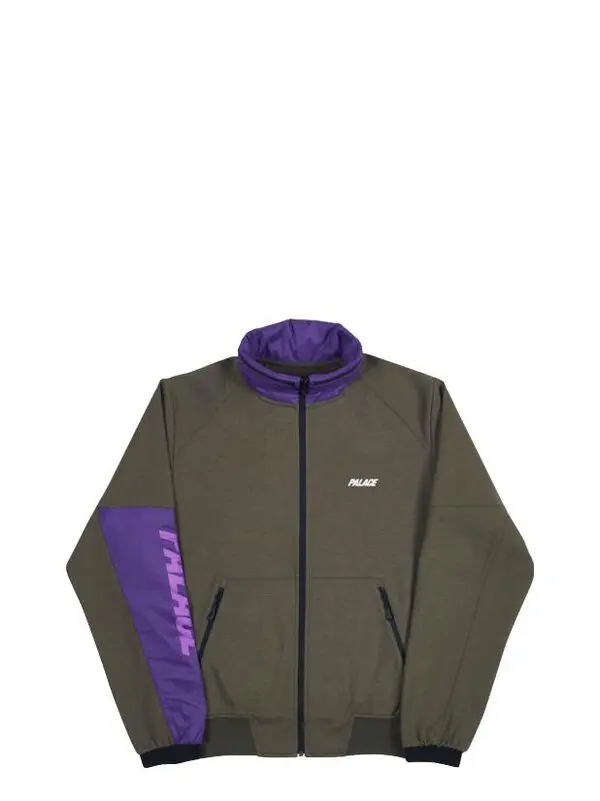 PALACE Slayer Track Top - Olive/purple