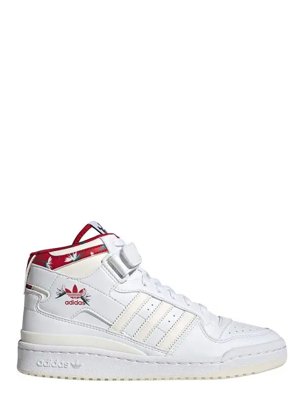Adidas Forum Mid Thebe Magugu Sneakers - Cloud White/off White/power Red
