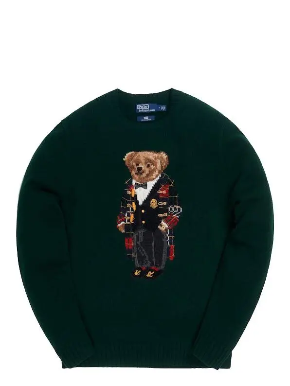 Kith X Polo Ralph Lauren Bear Crewneck Sweatshirt - Green