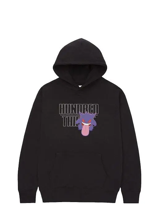 100 THIEVES X Pokémon Gengar Hoodie - Washed Black