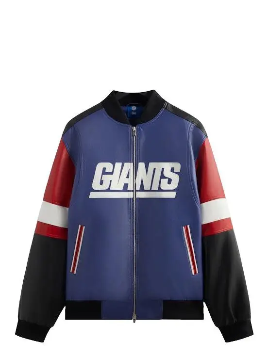 Kith X Nfl Giants Leather Jacket - Current