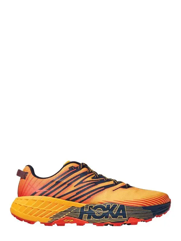 Hoka One One Speedgoat 4in Athletic Sneakers - Gold Fusion/black Iris