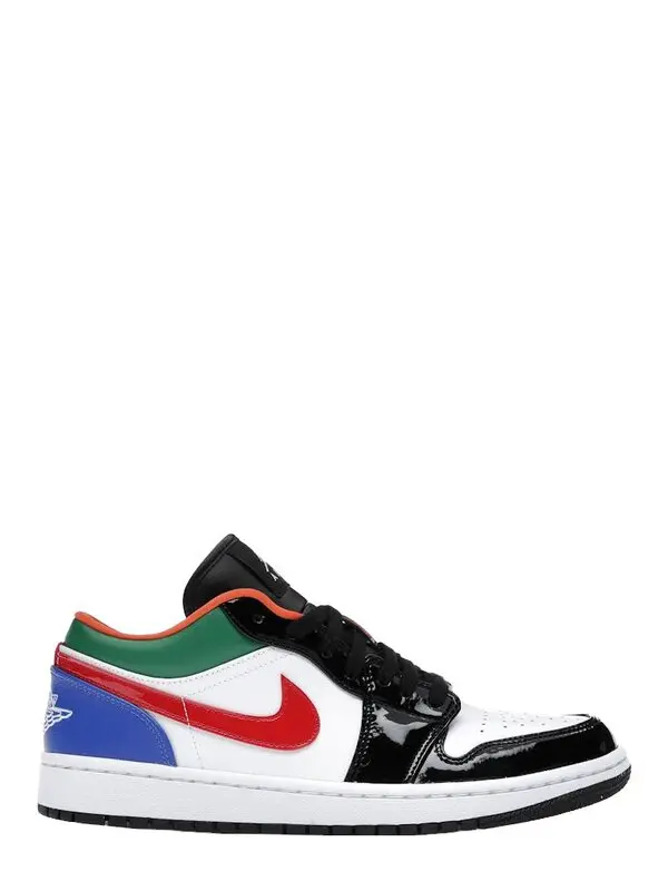 JORDAN 1 Low Black Toe - White/hyper Royal/university Red