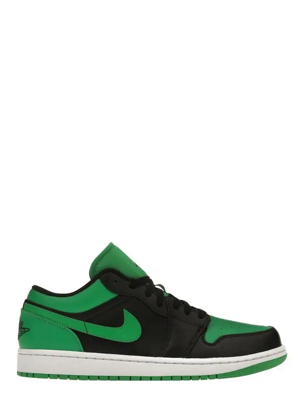 JORDAN 1 Low Sneakers - Black/lucky Green