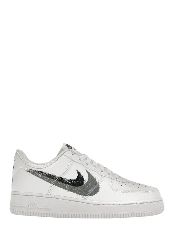 Nike Force 1 Low '07 Spray Paint Swoosh - White/black/cool Grey
