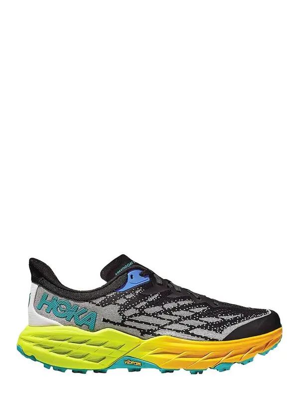 Hoka One One Speedgoat 5 Athletic Sneakers - Black/evening Primrose