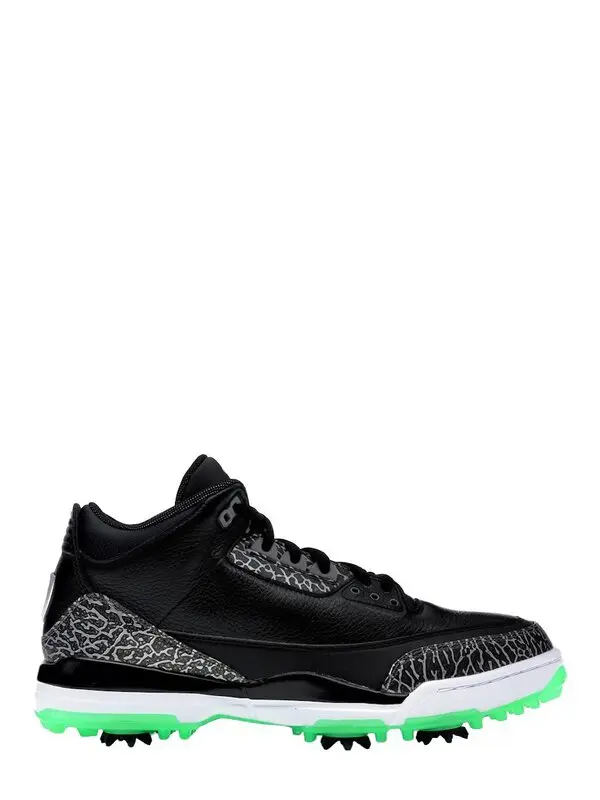 JORDAN 3 Retro Golf - Black/green Glow