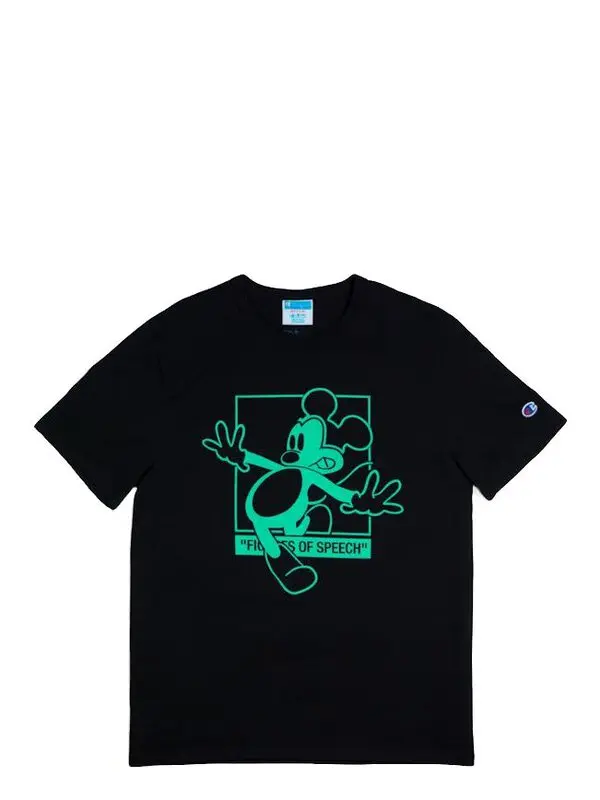 VIRGIL ABLOH X Disney X Brooklyn Museum Mickey Mouse Tee Shirt - Black