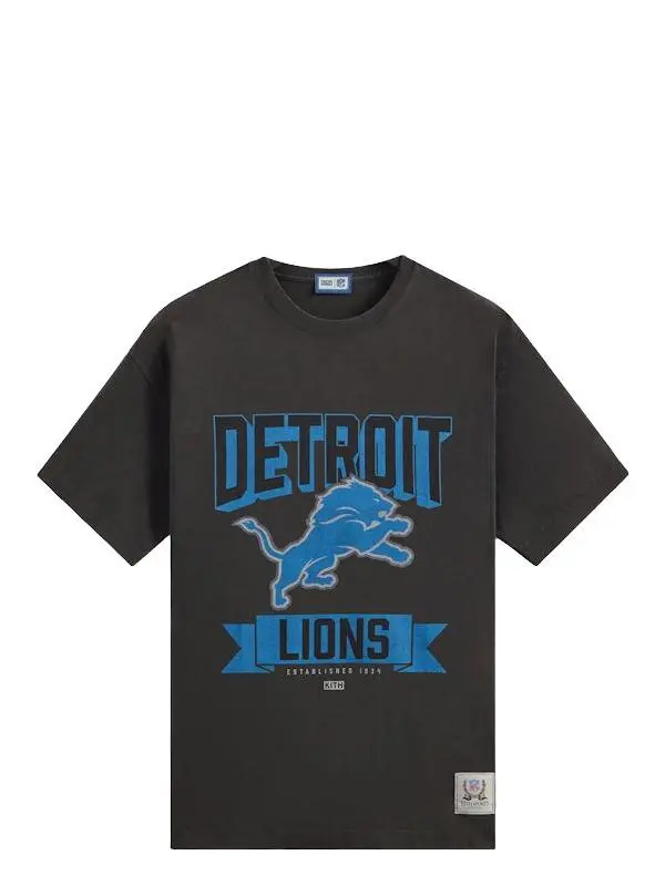 Kith X Nfl Lions Vintage Tee Shirt - Black