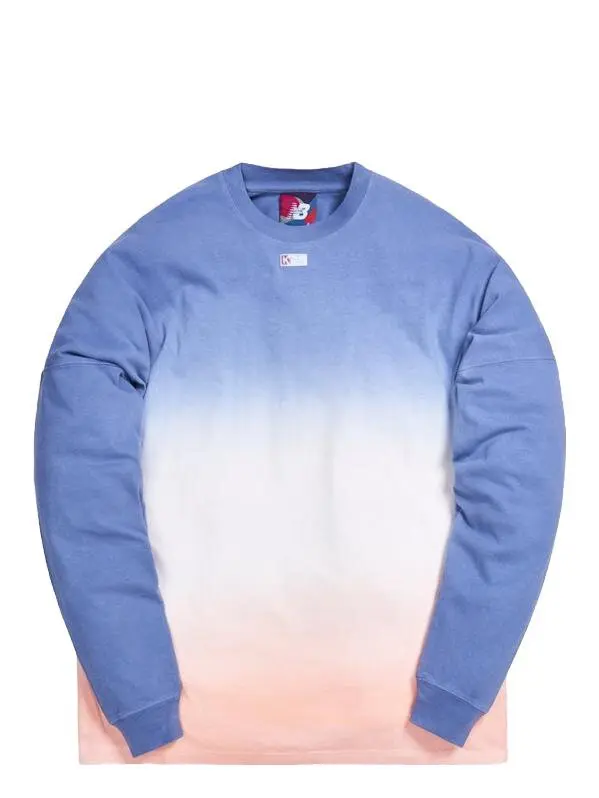 Kith X New Balance Spirit Long Sleeve Tee Shirt - Blue Ombre