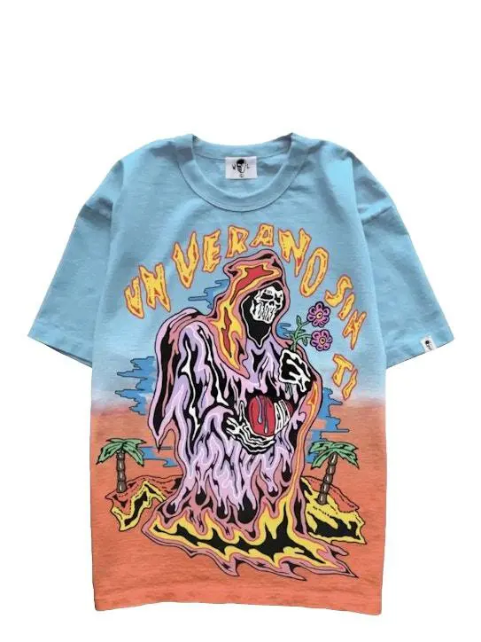 WARREN LOTAS Bad Bunny Un Verano Sin Ti Ombre T-shirt - Blue