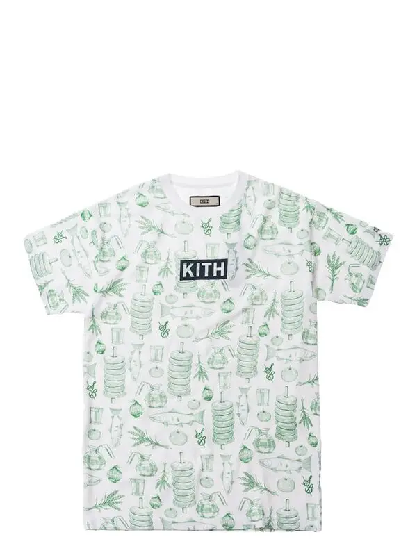 Kith X Sadelles All Over Tee Shirt - White