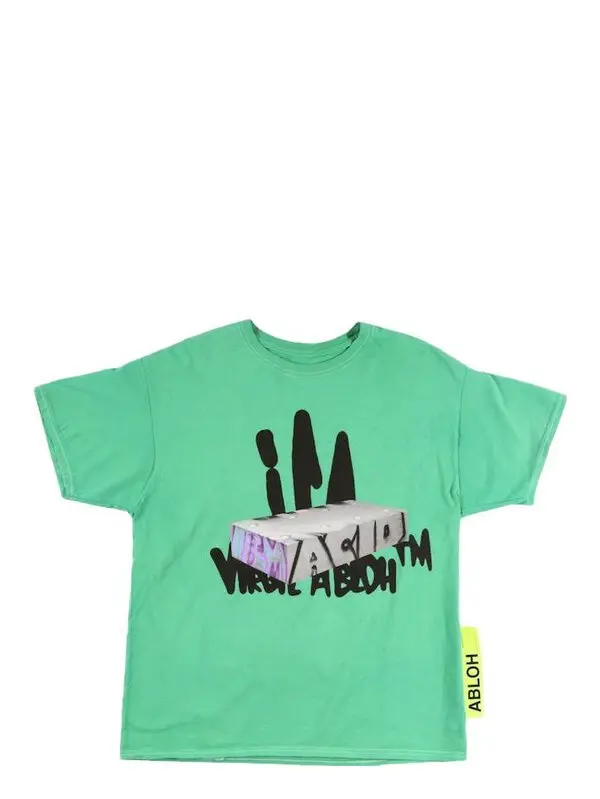 VIRGIL ABLOH Ica Graffiti T-shirt - Green