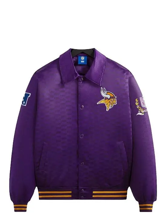 Kith X Nfl Vikings Satin Bomber Jacket - Cover