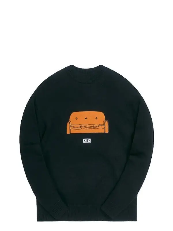 Kith X The Simpsons Couch Intarsia Sweater - Black