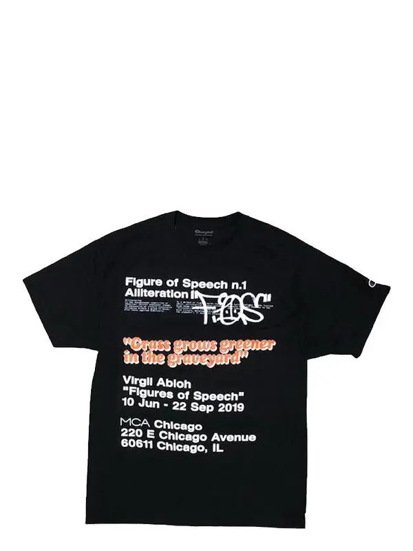 VIRGIL ABLOH Mca Figures Of Speech Grass Graveyard Tee Shirt - Black