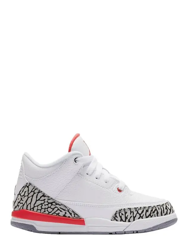 JORDAN 3 Retro Hall Of Fame Sneakers - White/fire Red/cement Grey