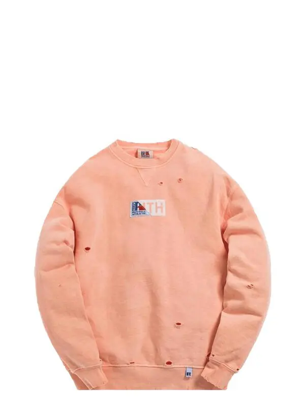 Kith X Russell Athletic Vintage Crewneck Sweatshirt - Peach
