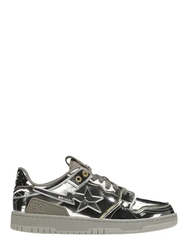BAPE Sk8 Sta Hajime Sorayama /metallicin Sneakers - Silver/metallic Silver/white