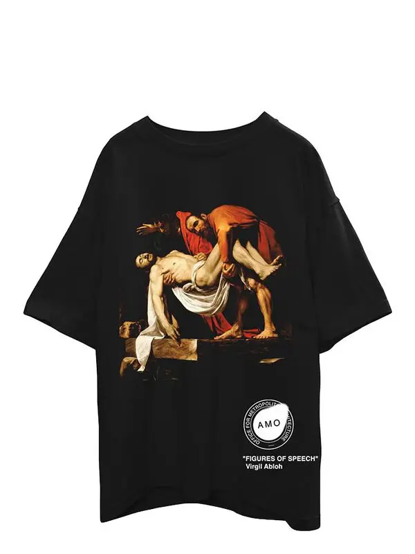 VIRGIL ABLOH Canary Yellow Pyrex T-shirt - Black